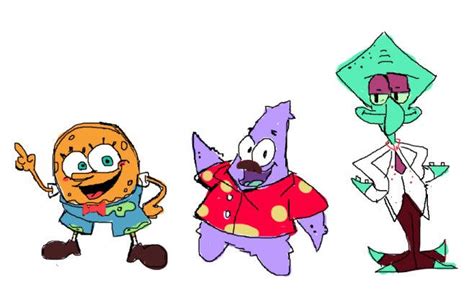 D Side Spongebob Squarepants By Amytheshark202 On Deviantart