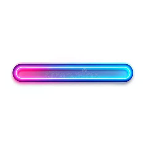 Smooth Animated Loading Bar With Neon Effect Stock Illustration Illustration Of White Screen