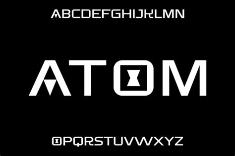 Premium Vector Modern Bold Display Font Vector
