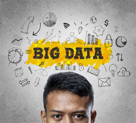 Premium Photo Big Data Text Head Of Asian Businessman Thinking