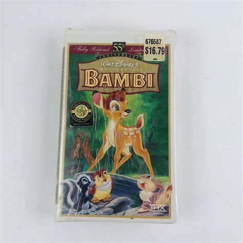 Bambi Th Anniversary Vhs Tape Walt Disney Masterpiece Collection New Picclick Uk