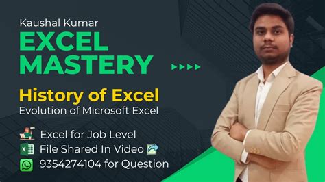 Excel History The Evolution Of Microsoft Excel A Comprehensive