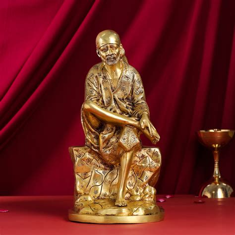 Brass Sai Baba Statue 15 Inch Vedansh Craft