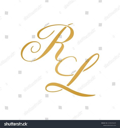 Rl Initial Logo Design Vector Stock Stock Vector Royalty Free 2159376225 Shutterstock
