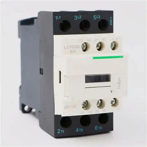 Lc1d25bd Dc Electric Magnetic Contactor 3p 3no Lc1 D25bd 25a 24v Dc Coil