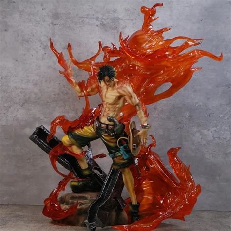 애니메이션 원피스 포트가스 D 에이스 배틀 버전 빅 사이즈 50cm Gk Pvc 액션 피규어 만화 동상 컬렉션 모델 어린이 장난감 인형 선물 Aliexpress