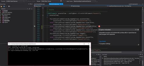 C Unhandled Exception At 0x74e733ab Ucrtbasedll In Openclawexe Stack Overflow