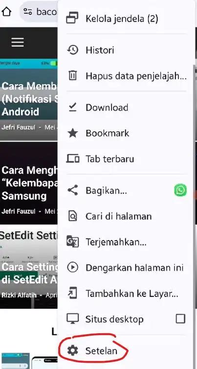 Cara Mengaktifkan Fitur Javascript Di Browser Chrome Android