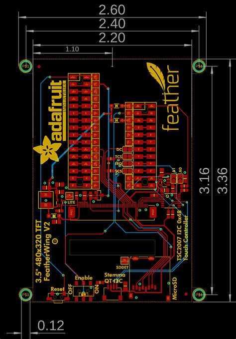 Trying To Use A Adafruit Feather ESP32 V2 And 3 5 480x320 TFT FeatherWing V2 ESPHome Home