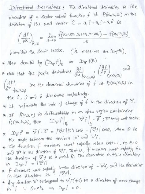 Directional Derivative Pdf