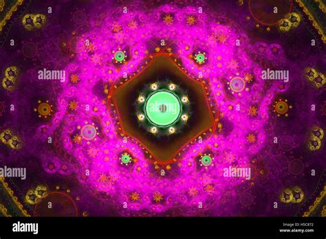 Fractal Mathematic Algorithm Generated Art Picture Illustration Can