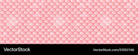 Seamless Pattern Of Stylized Pink Fish Scales Vector Image