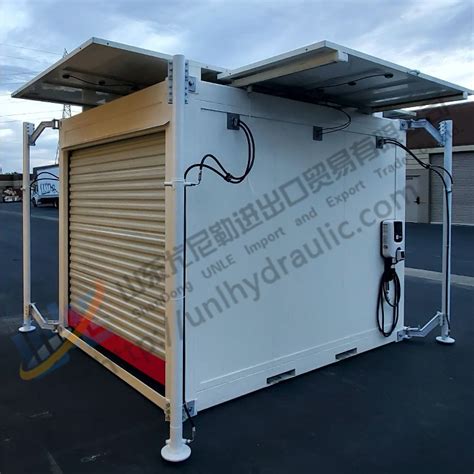 Outdoor Shipping Container Hydraulic Cylinder Mobile Lifting System Solutions For Loading And