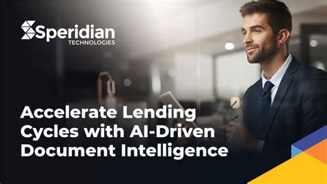 how ai powered automation can boost your lending business speridian technologies posted on the
