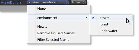 Unity Manual Building Asset Bundles