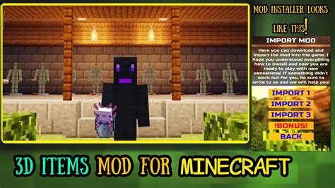 Descargar 3d Items Mod For Minecraft Apk Última Versión 61 Para Android