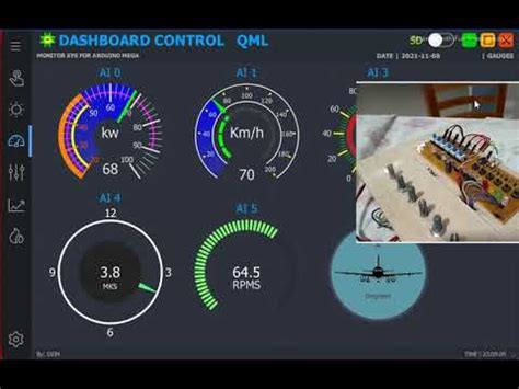 Modern GUI In QML Arduino Mega Python PyQt HMI YouTube