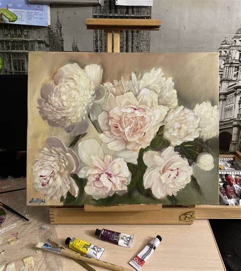 Пионы маслом Пикабу