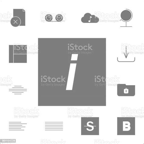 기울임꼴 문자 스타일 그래픽 디자인 아이콘입니다 최소한의 아이콘의 자세한 설정 합니다 프리미엄 품질 그래픽 디자인 부호입니다 웹사이트 웹 디자인 모바일 응용 프로그램 모음