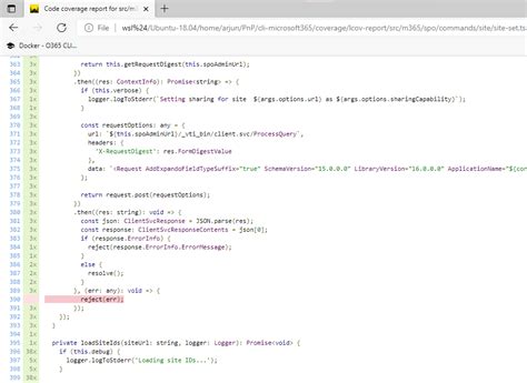 Bug Report Code Coverage Lacking 100 In The Latest Code Base · Issue 2586 · Pnpcli