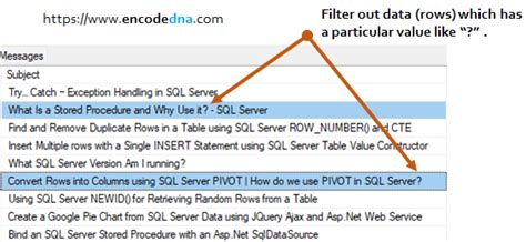 how to get data from table based on a particular character in sql server