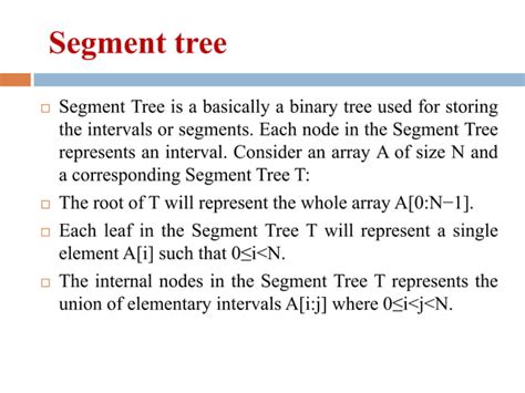 Segment Tree Algorithmpptx