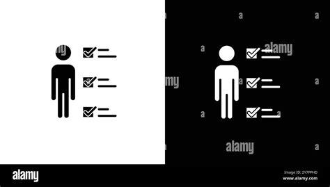 Personal Assessment Icon Flat Thin Line Vector Illustration Art Outline Set Stock Vector Image