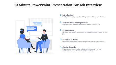10 Minute Interview Presentation Examples Slides For Job Interview