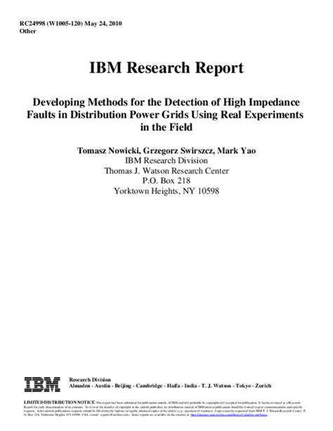 Pdf Developing Methods For The Detection Of High Impedance Faults In Distribution Power Grids