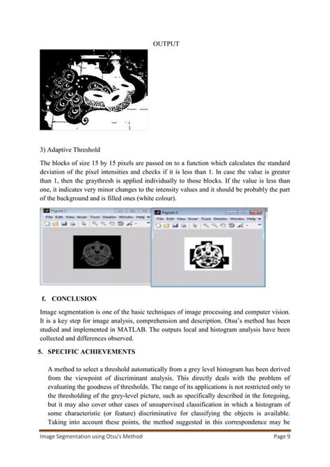 Image Segmentation Using Otsus Method Computer Graphics Ucs505