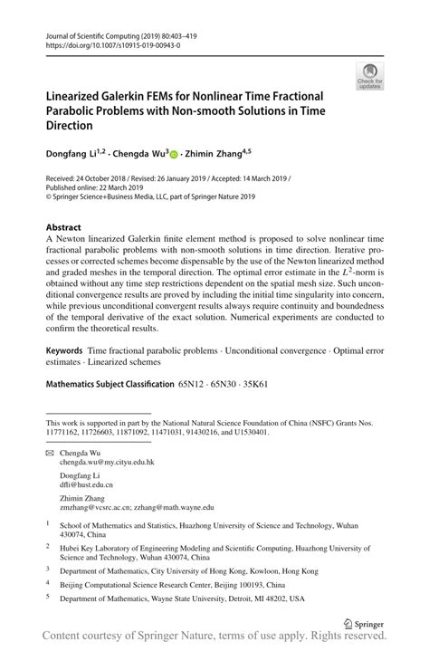 Linearized Galerkin Fems For Nonlinear Time Fractional Parabolic Problems With Non Smooth