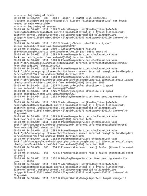 Standby Android Log 2024 0803 055451 Pdf Operating System