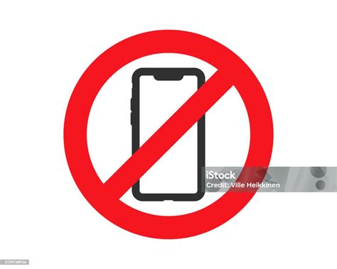 스마트 폰 아이콘이 없습니다 소음 금지 기호 표시 조용히 유지 침묵 아이콘을 준수하십시오 벡터 일러스트 레이 션 이미지 흰색 배경에 고립되어 있습니다 Brand Name