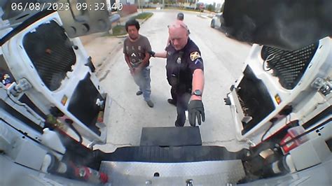 After A Handcuffed Ride In The Back Of A Police Van A Man Was Left
