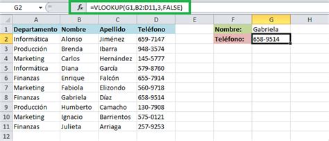 Uso De Función Vlookup En Excel Informatica Y Computacion Hojas De Cálculo Informática