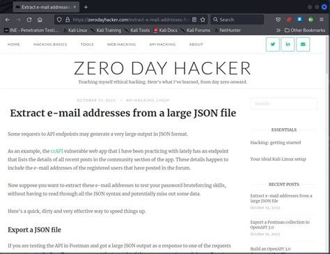 Edward Lichtner On Linkedin Json Apihacking Hackingapis