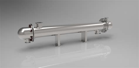 壳管式换热器 Solidworks 2021 模型图纸下载 懒石网