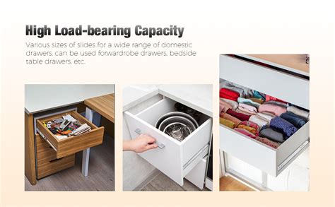 18 Inches Drawer Slides 6 Pairs Soft Close Drawer Slides Heavy Duty Side Mount Ball Bearing