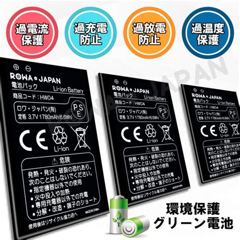 HW04 Wi Fiルーターバッテリー ドコモ対応 ロワジャパンバッテリーバンク 掃除機 電話機 スマホ カメラ バッテリー