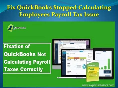 Ppt Fix Quickbooks Stopped Calculating Employees Payroll Tax Issue