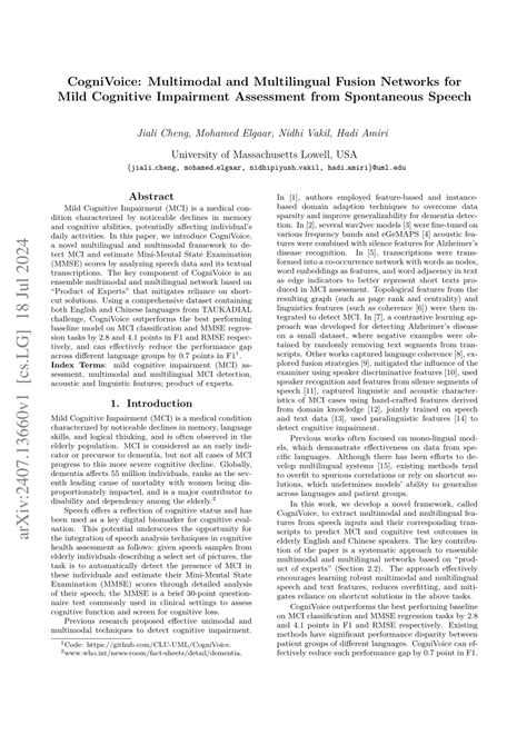 Pdf Cognivoice Multimodal And Multilingual Fusion Networks For Mild
