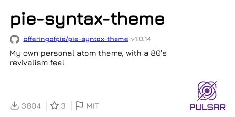 Pie Syntax Theme