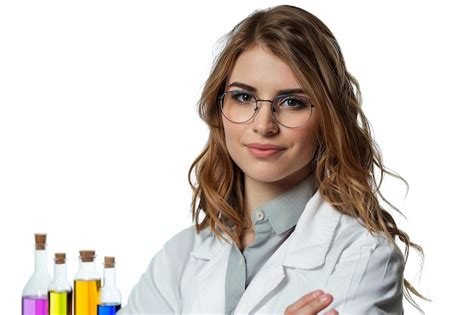 Photography Of Professional Scientist On Chemical Laboratory Premium