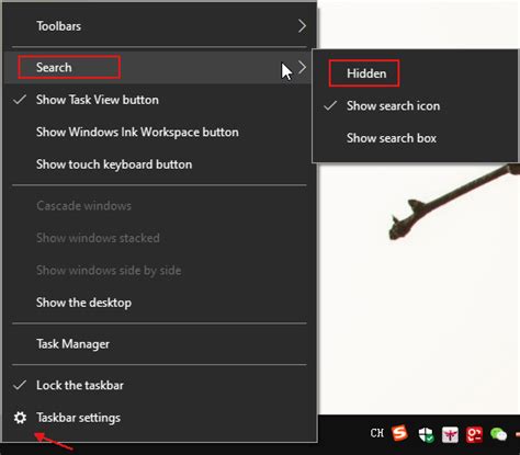 How To Hide Search Box From Taskbar On Windows My Microsoft Office Tips