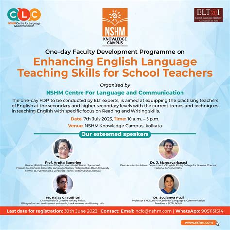 Faculty Development Programme For Learning And Comm Nshm