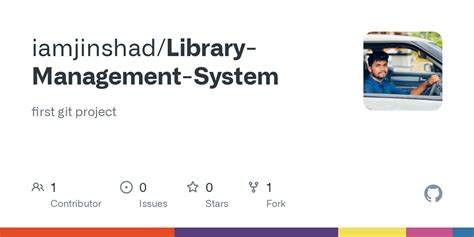 GitHub Iamjinshad Library Management System First Git Project