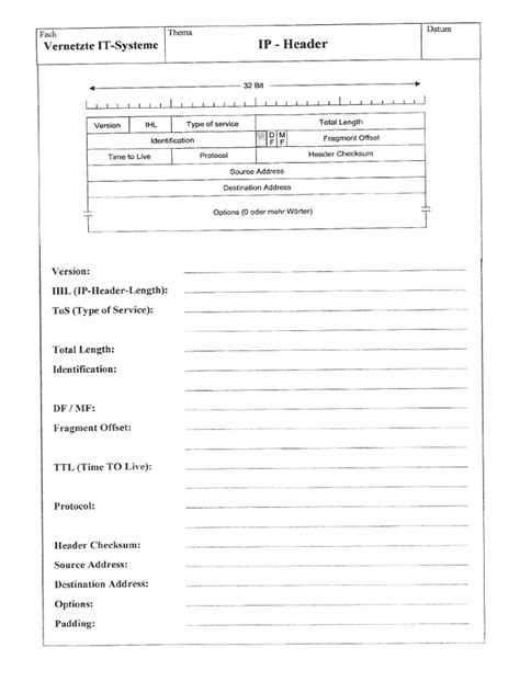 Ip Header Pdf