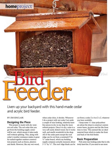 My Outdoor Plans Bird Feeder At Mary Burnett Blog