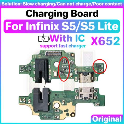 USB Charging Charger Port Board For Infinix S Lite X USB Port Ribbon Flex Cable Phone Tail