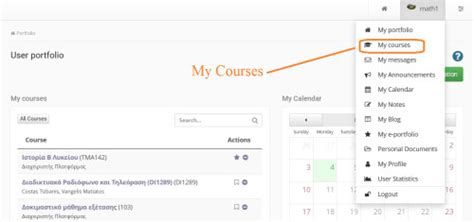 En315studentportfoliomycourses Open Eclass Documentation
